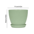 Plastic Plant Pots with Drainage Tray Thickened Flower Pots for Indoor ...