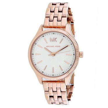 Michael Kors Women's Lexington Silver Stainless Steel Case, Band and ...