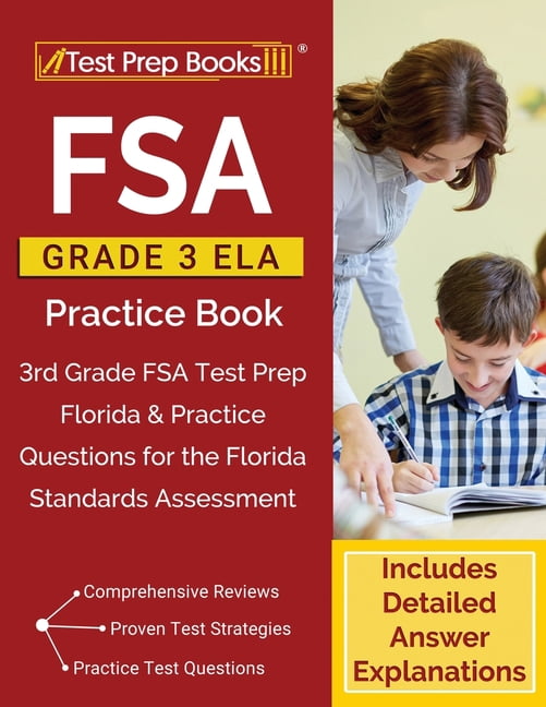 FSA Grade 3 ELA Practice Book 3rd Grade FSA Test Prep Florida 