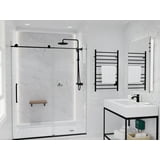 Heavy Rainfall Stainless Steel Shower Bar with Hand Sprayer in Matte ...