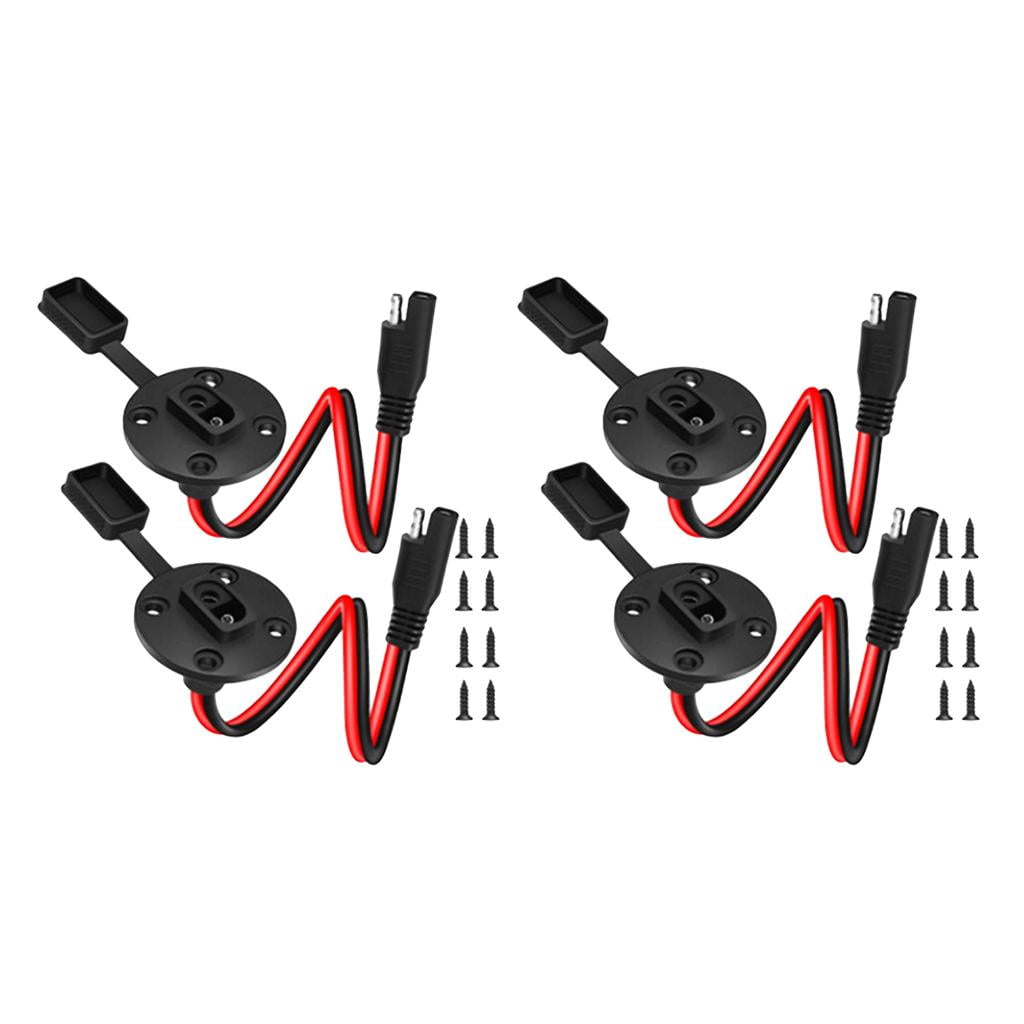 4pcs Socket Sidewall Port Connector 2 Pin SAE Quick Connect Solar 4pcs-socket-sidewall-port-connector-2-pin-sae-quick-connect-solar