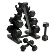 Weider Rubber Hex Dumbbell, 5-70lbs - Walmart.com