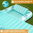 "Syncfun Large Inflatable Pool Lounger Float, 70""x46"" Tanning Bed ...