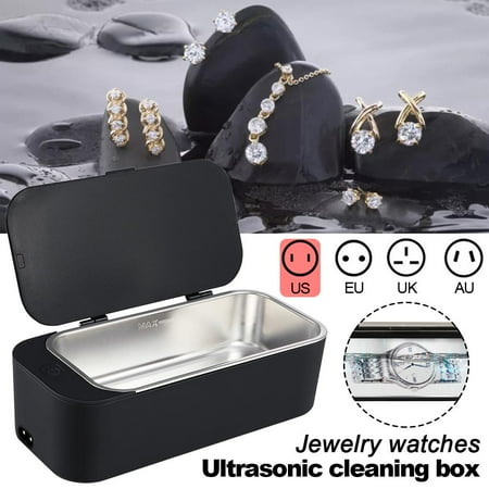 Multifunction Jewelry Cleaner Handheld Small Cleaning Storage Box Black ...