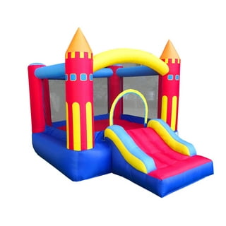Banzai Climb N Bounce Inflatable Clubhouse Backyard Jumping Castle ...