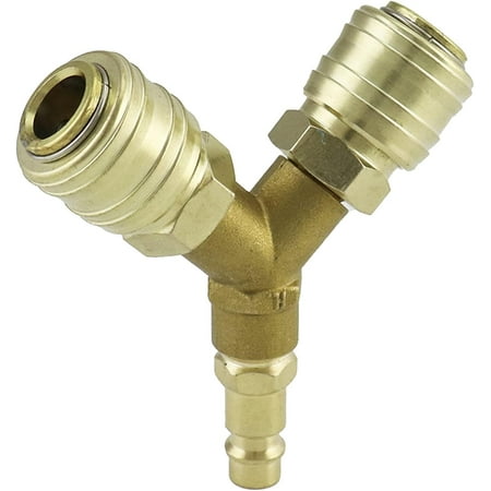 3 Way Compressed Air Distributor with 2pcs 1/4 Inch Compressed Air ...