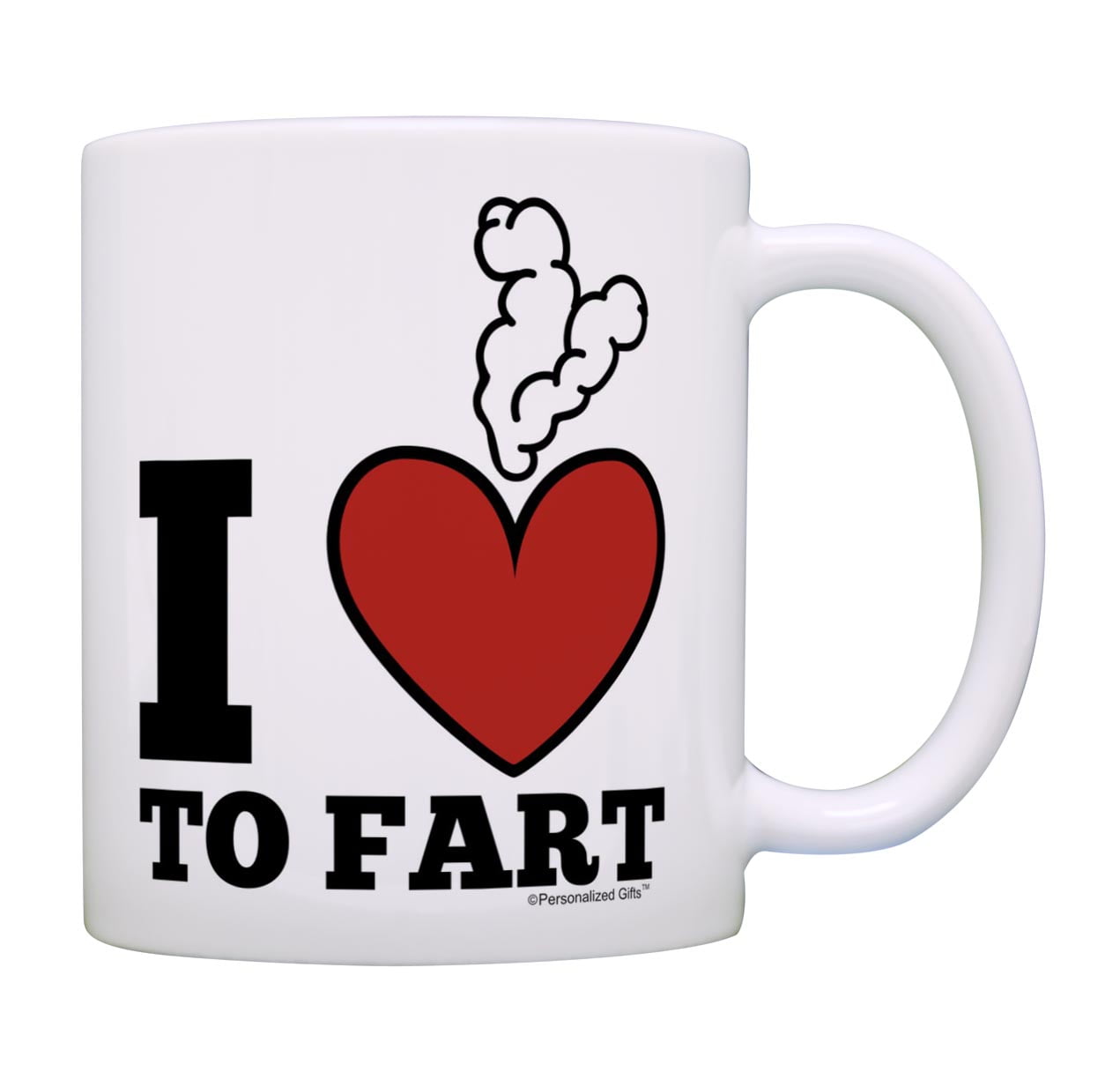 ThisWear Coffee Lover Gift I Love to Fart Dad Jokes Office Humor Poop ...