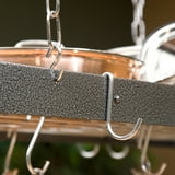 The Gourmet Rectangle Kitchen Pot Rack with Grid - Walmart.com