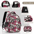 ALAZA Rose Skull Flowers School Backpack Elementary Bag Student Bookbag ...