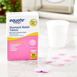 Equate Stomach Relief Chewable Tablets, 262 mg, 30 Count - Walmart.com