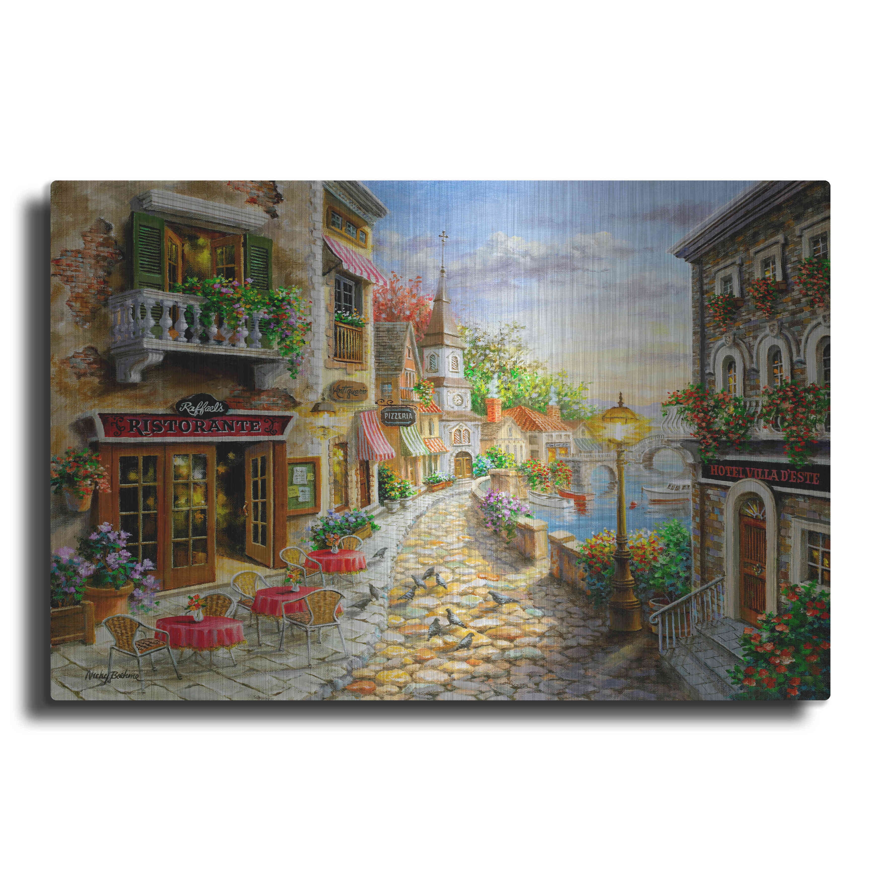 Luxe Metal Art 'Invitation To Dine' by Nicky Boehme, Metal Wall Art, 16 ...