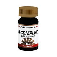 Windmill B-Complex Tablets with Vitamin C and Iron Supplement - 100 Ea ...