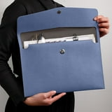Kabnic PU Leather A4 File Folder Document Holder Waterproof Portfolio ...