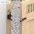 2X Self-Locking Gate Carbon Steel Post Mounted Fence Gate Heavy Duty ...