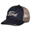 Ford Men's Official Licensed Embroidered Logo Vintage Wash Mesh Trucker ...