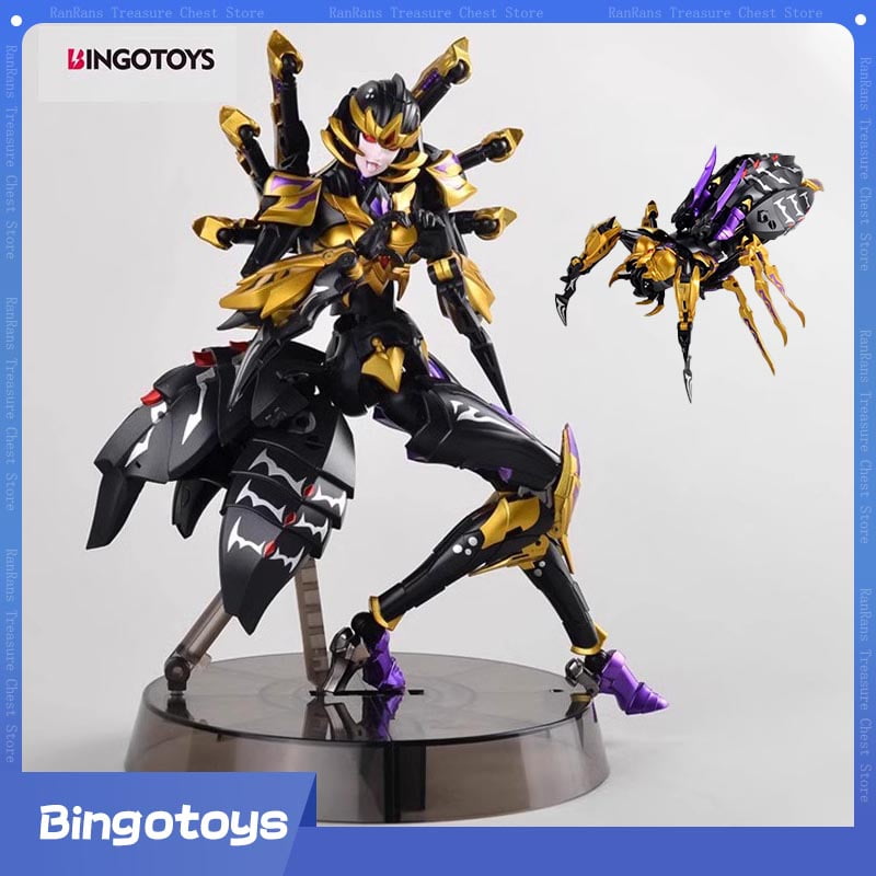 Bingotoys-figura de acción BT-04 chica Araña, transformable, BT04, articulación móvil Deformable ...