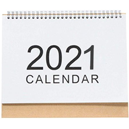 Small Desk Calendar 2020-2021 Cute Desktop Standing Flip Monthly ...
