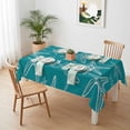 Waterproof Tablecloth Summer Ocean Starfish Seamless Rectangle Table ...