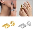 2 Pack Unique Nails Rings Shape Statement Jewelry Fingertip Nails Art ...