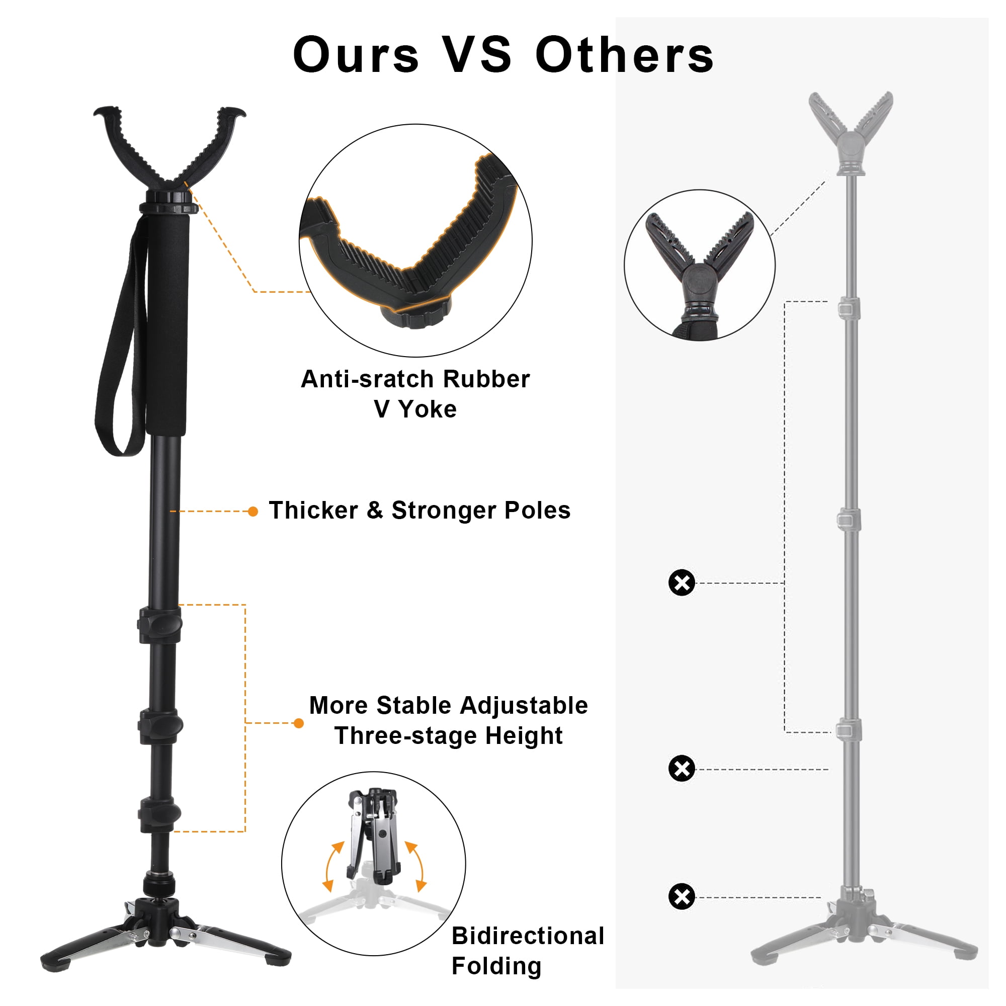 Click here for Maytalsory Compact And Portable Stick Tripod Hunti... prices
