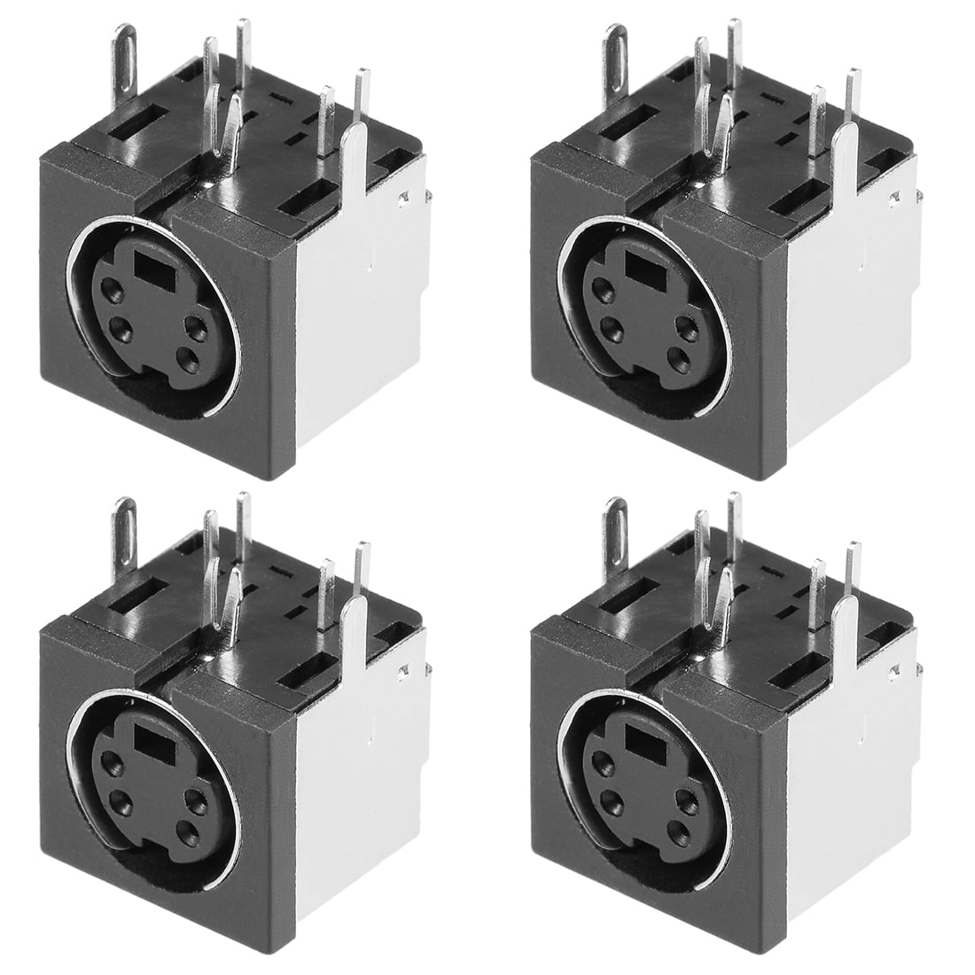 4pcs S-video PCB Mount 4 Pin Mini Din Socket Audio Video Connector ...