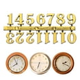 HEMOTON Golden Plastic Clock Numbers for DIY Digital Clock Repair 5 ...