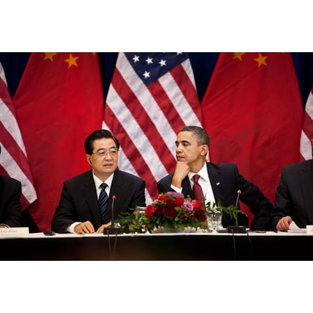 President Obama And Chinese President Hu Jintao In A Meeting With ...