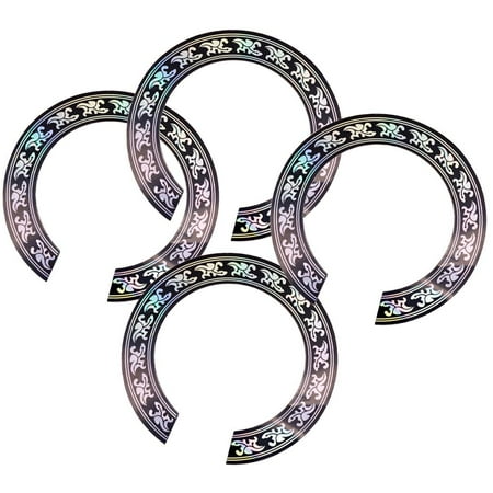 4 Pieces Sound Hole Decals Stickers for 40 41inch Acoustic Folk Guitar ...