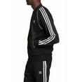 Adidas Men's Black Polyester Cotton Classics Track Jacket, Primeblue ...