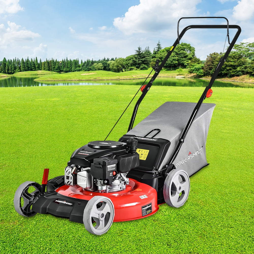 Buy Walk Behind Lawn Mower, PowerSmart Gas Powered Lawn Mower with 21 ...