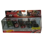 Hot Wheels Marvel Avengers 5-Pack: Superhero Character Cars with Iron ...