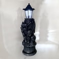 World of Wonders Large Outdoor Resin Gothic Guardian Gargoyle LED Solar ...