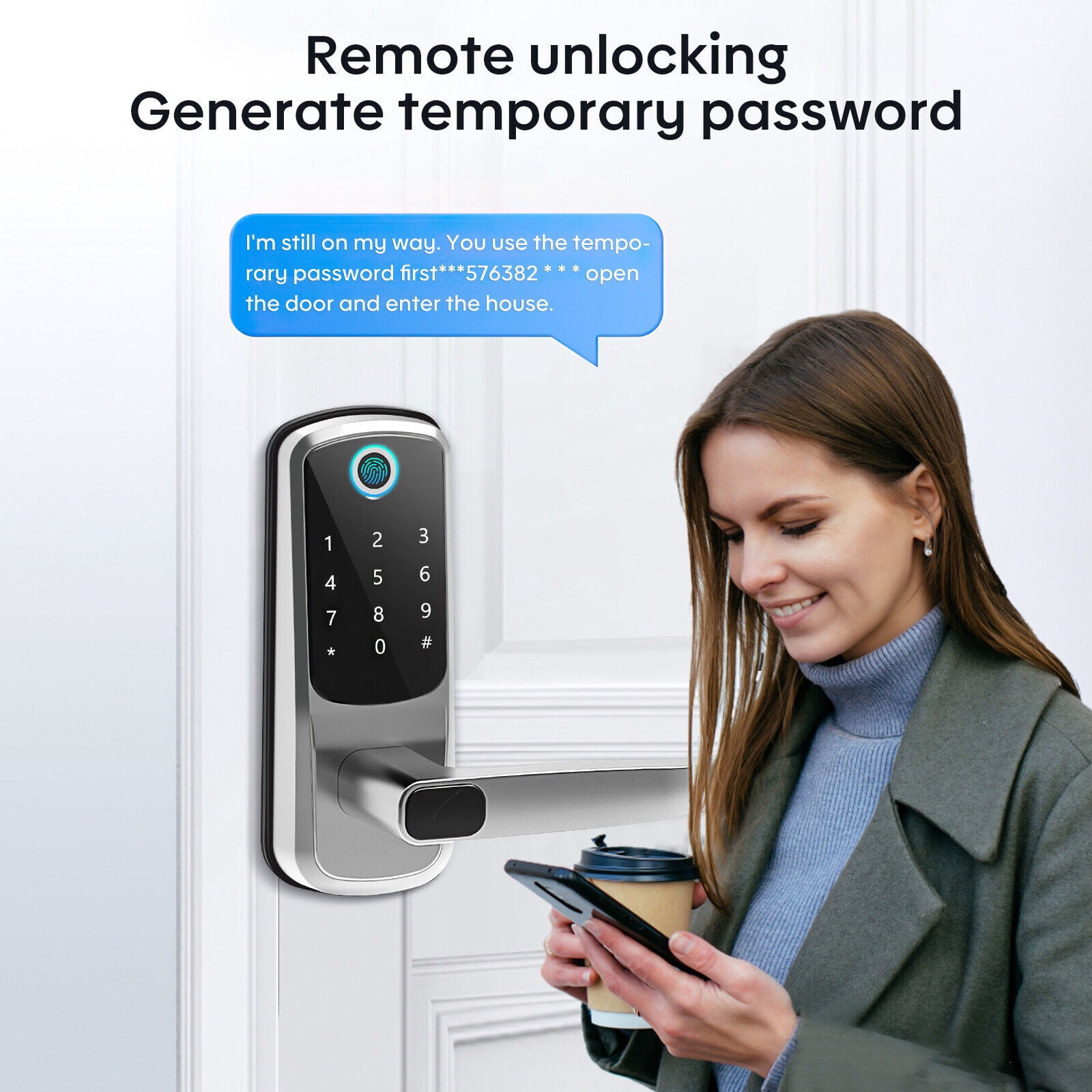 5-in-1 With App Control 5-in-1 Smart Door Lock - Fingerprint, Keypad ...