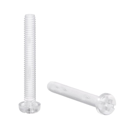 M4x30mm Plastic Screws PC Transparent Acrylic Cross Pan Hand Tighten ...