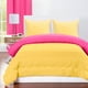 Crayola Hot Magenta and Laser Lemon Reversible Comforter Set - Walmart.com