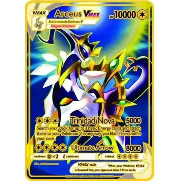 Cartas de Pokémon 10000, Arceus, Pikachu, Charizard, Vmax, Gx, monstruo ...