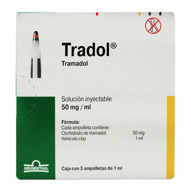 Tradol 50 mg solución inyectable 3 ampolletas de 1 ml c/u | Walmart en línea