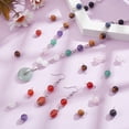 80Pcs 10 Styles Natural & Mixed Gemstone Round Connector Charms with ...