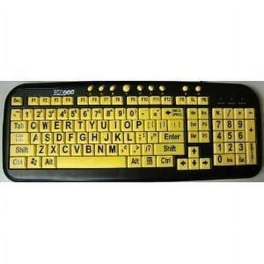Ergoguys Egoguys Ezsee USB Large Print Low Vision, Media Keyboard ...