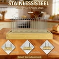 Bamboo Bread Slicer for Homemade Bread by - Adjustable Width Stainless ...