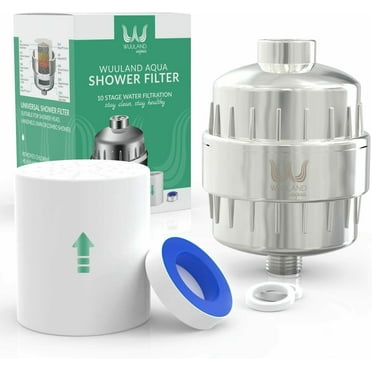 SafeWater KDF Infused Activated Carbon Shower Filter Bundle Pack - All ...