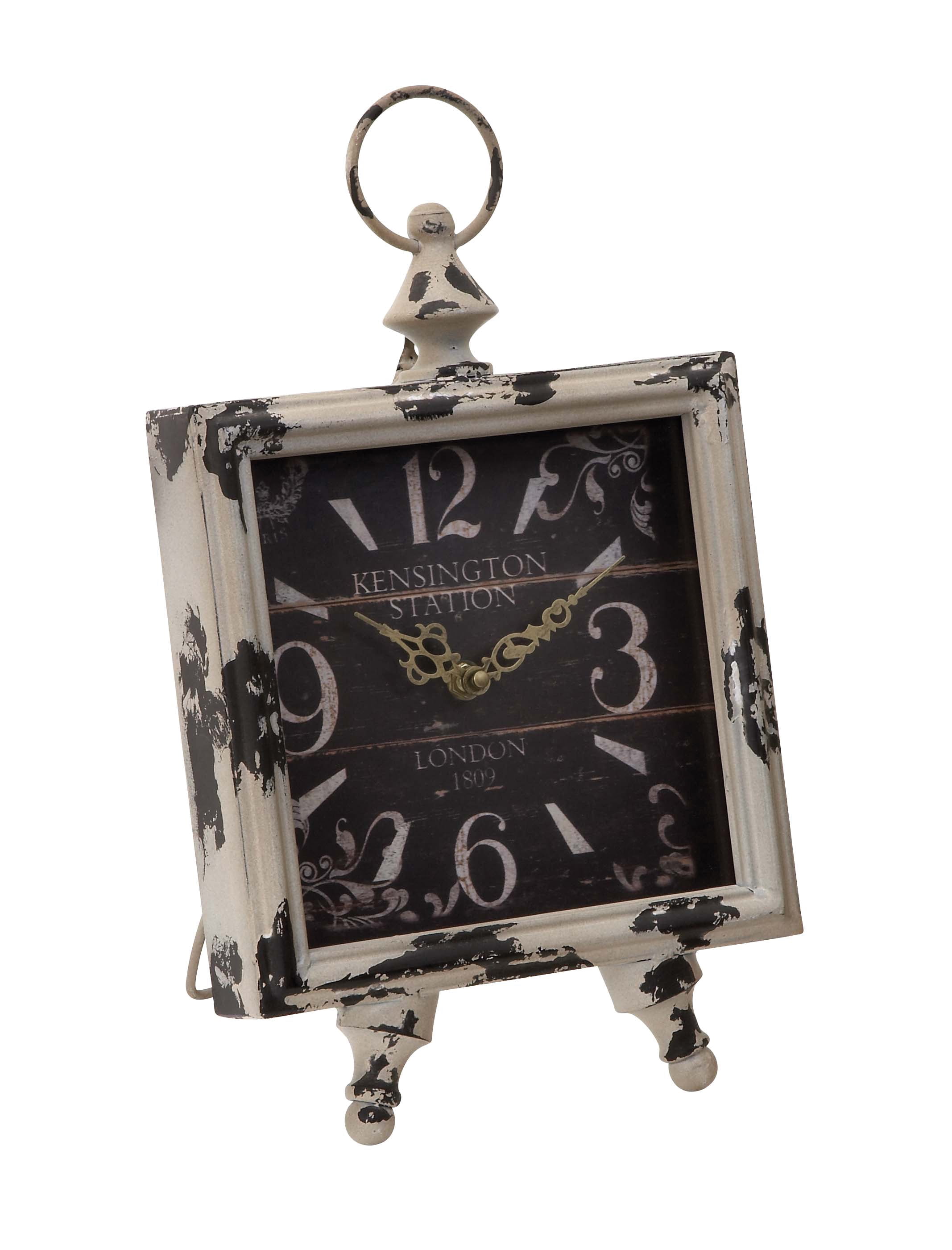 Clock With Square Shaped Dial In Intricate Design - Walmart.com