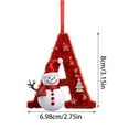 Christmas Alphabet Ornaments, Letter Christmas Tree Pendant A To Z ...