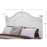 American Woodcrafters Heirloom Antique White Queen Poster Headboard ...