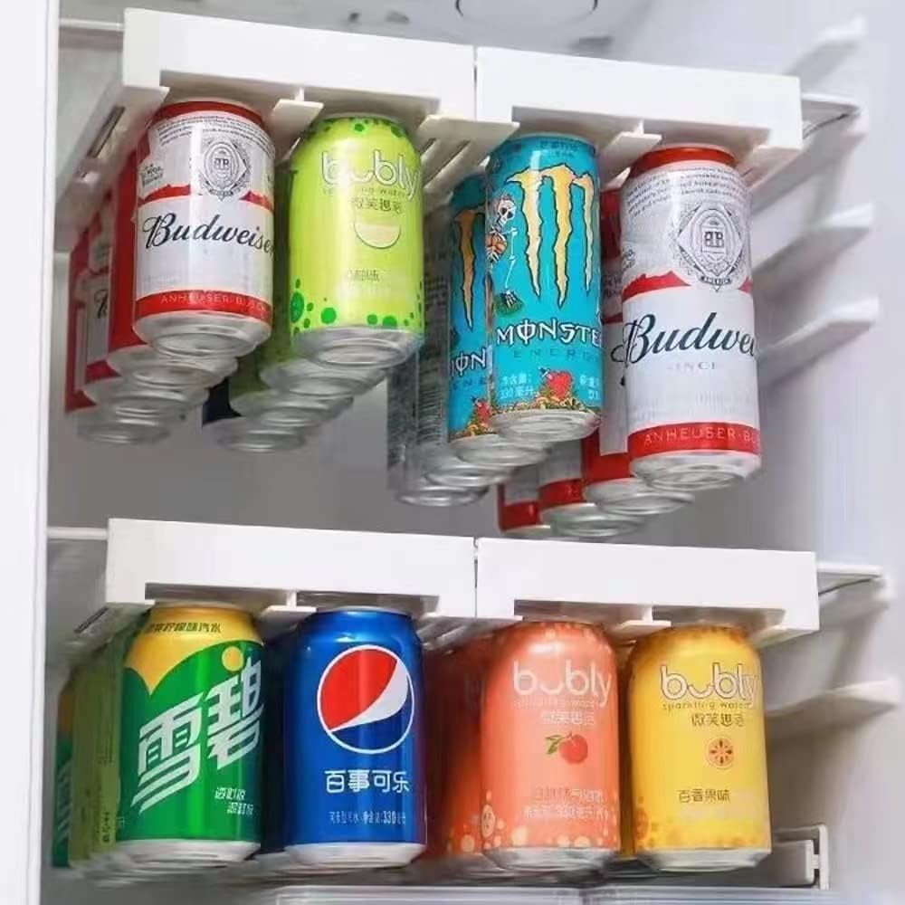 HAHADAXA Soda Can Organizer for Refrigerator,Hanging Can Holder Fridge ...