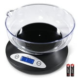 Food Kitchen Scale, Weight Grams and Oz, LED Backlit Display, Stainless ...