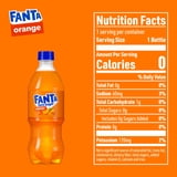 Fanta Zero Sugar Orange Fruit Soda 20 fl oz Bottle Caffeine-Free Fizzy ...
