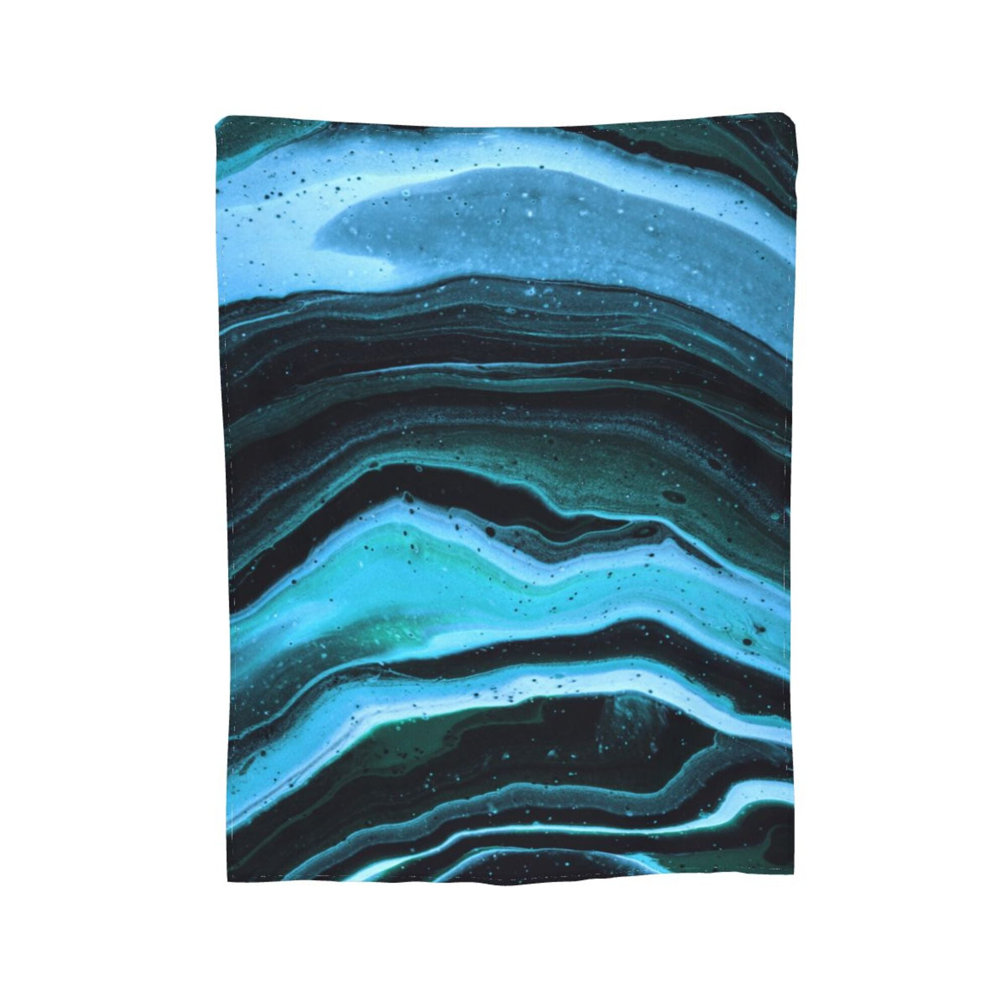 Blue Marble Texture Throw Blanket, Fluffy Soft Cozy Blanket Flannel ...