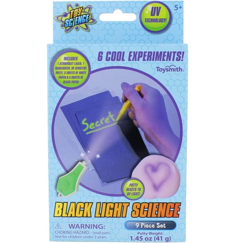 Black Light Science Kit - 9 piece set - 6 experiments - Walmart.com