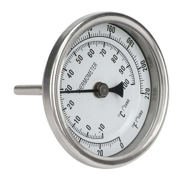 Brewing Beer Thermometer,1/2" NPT Stainless Steel Metal Dial ...